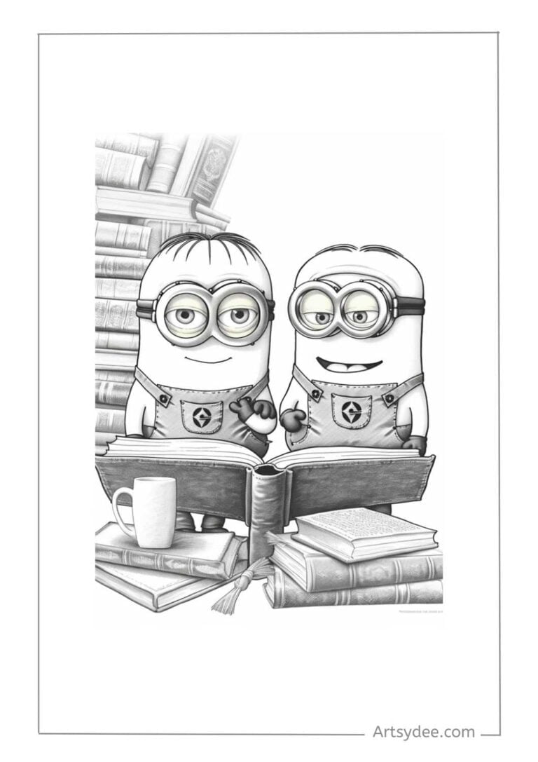 Unleash Your Creativity with 100+ Fun-Filled Minions Coloring Pages PDF ...