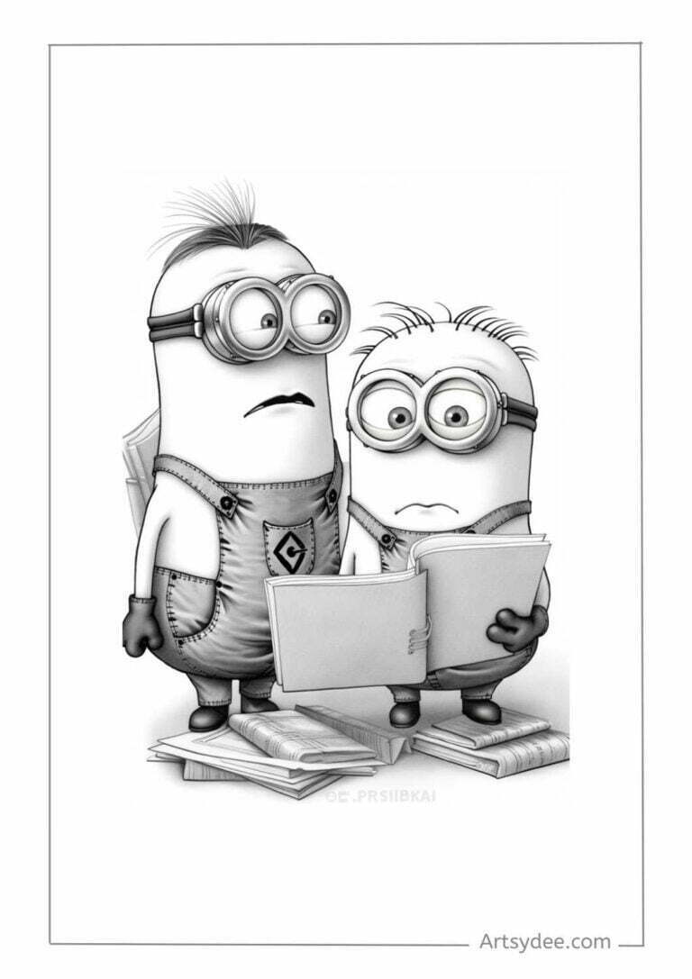 Unleash Your Creativity with 100+ Fun-Filled Minions Coloring Pages PDF ...