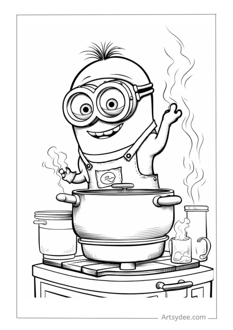 Unleash Your Creativity with 100+ Fun-Filled Minions Coloring Pages PDF ...