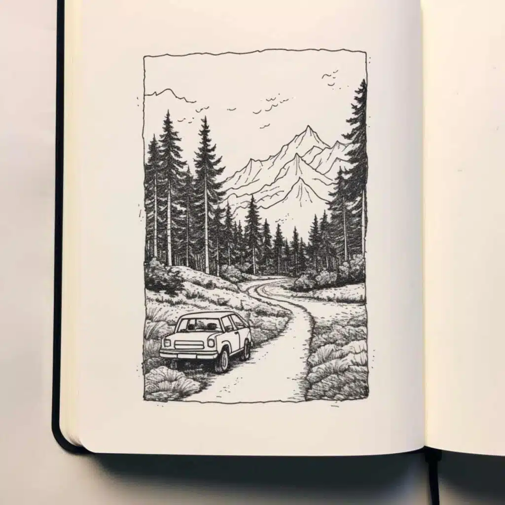 Examples Of Landscape Drawings