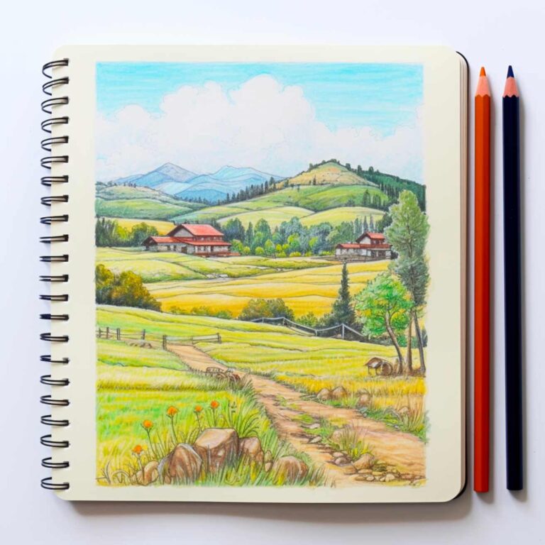 25 Landscape Drawing Ideas: Inspiration for Your Next Masterpiece ...