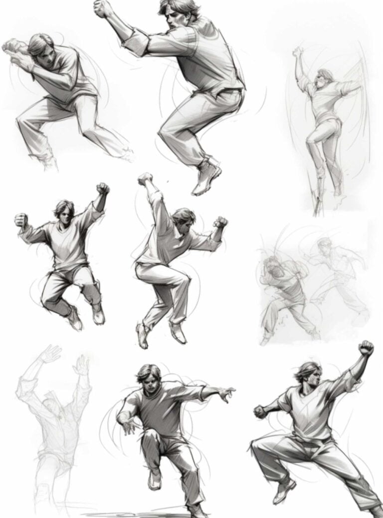 Dynamic Pose Reference: 25+ References for Drawing Dynamic Poses - Artsydee - Drawing, Painting ...