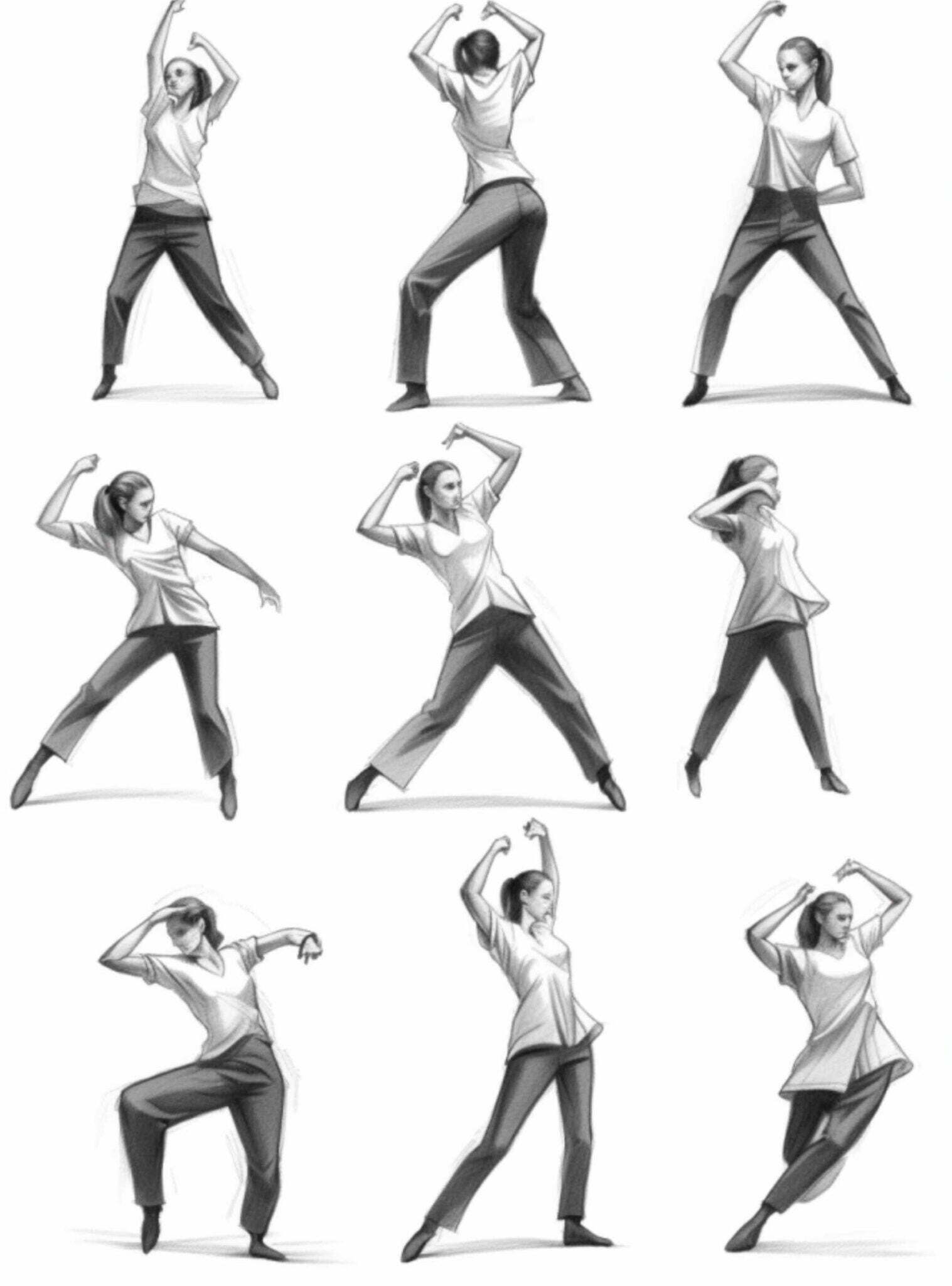 Dynamic Pose Reference: 25+ References for Drawing Dynamic Poses - Artsydee - Drawing, Painting ...