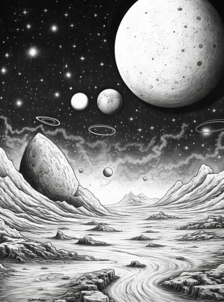 Space Drawings Art