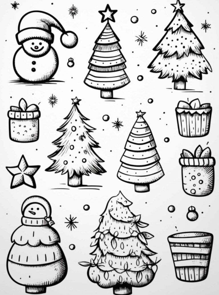 25+ Fun Christmas Drawing Ideas for the Whole Family +Free Drawing ...