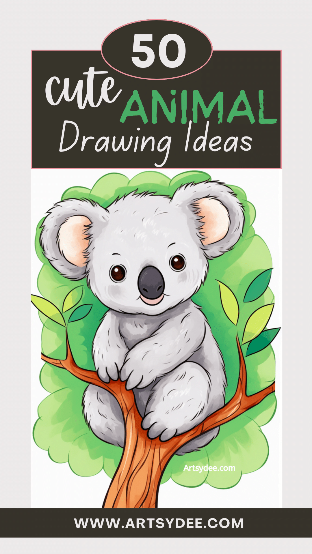 50+ Cute Animal Drawings: Adorable Art for All Ages - Artsydee ...