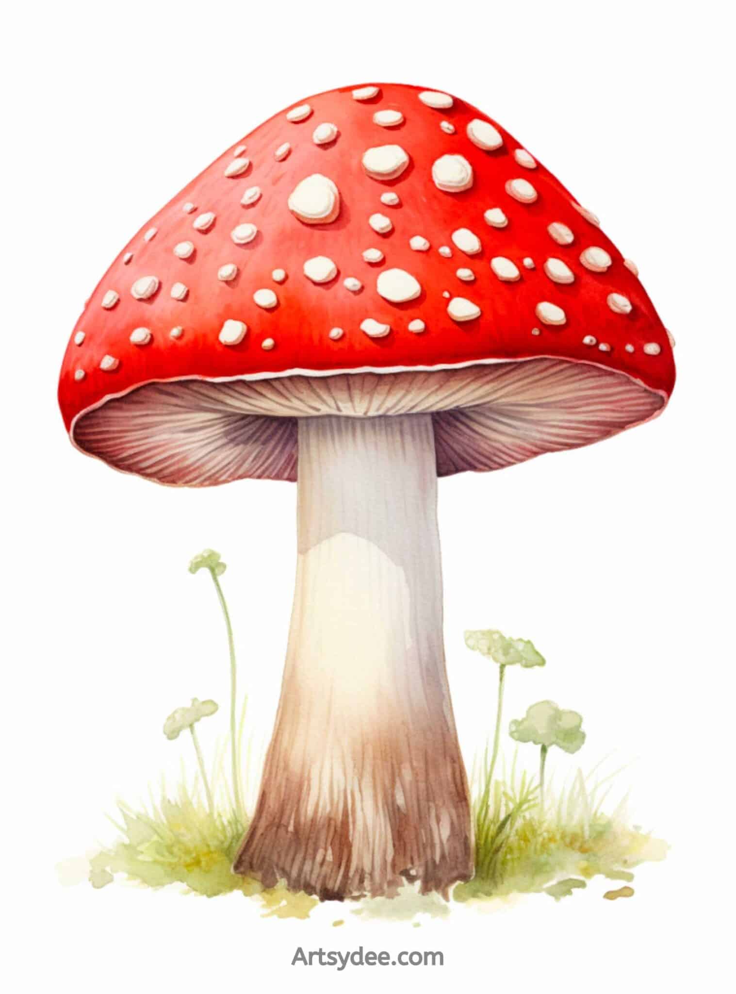 30+ Easy Mushroom Drawing Ideas For Your Sketchbook - Artsydee ...