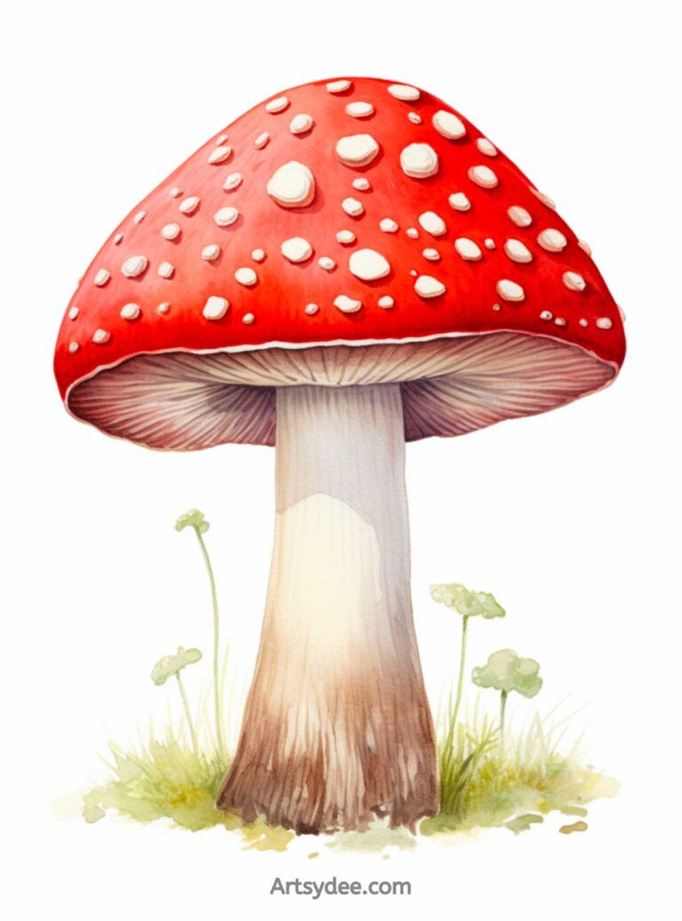 30+ Easy Mushroom Drawing Ideas For Your Sketchbook - Artsydee ...