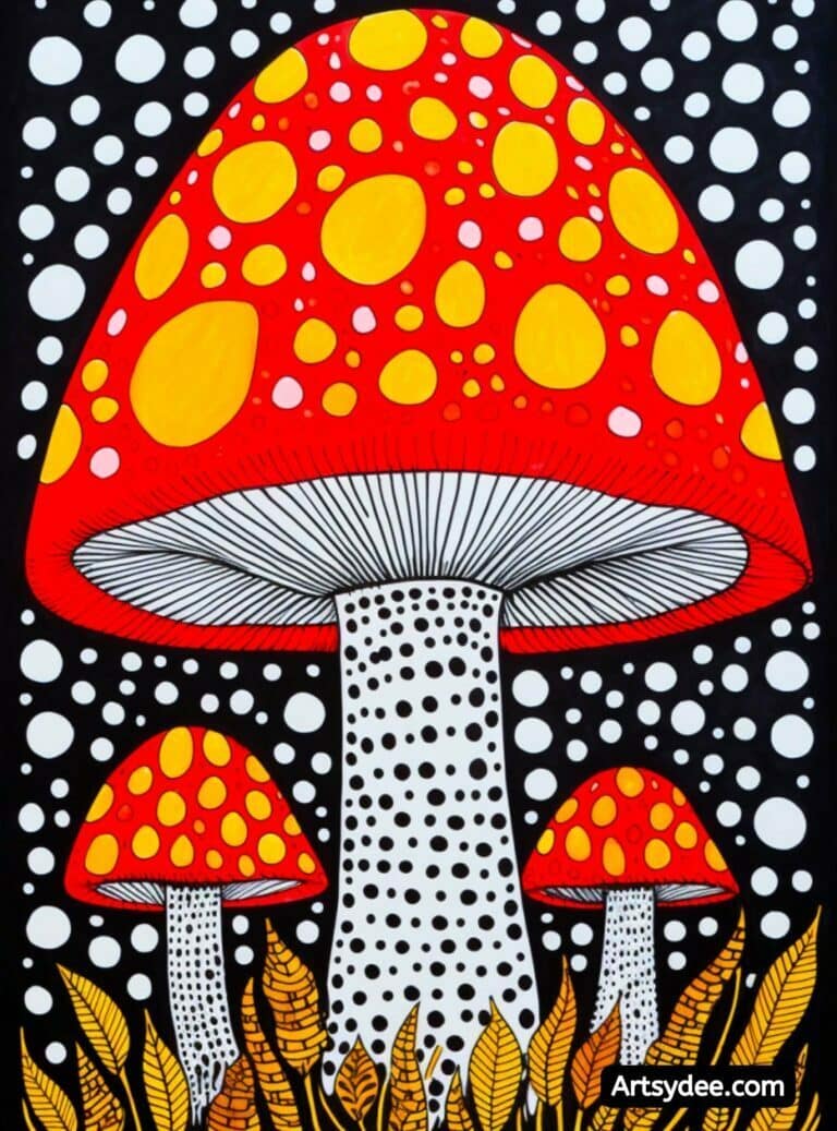 30+ Easy Mushroom Drawing Ideas For Your Sketchbook - Artsydee ...