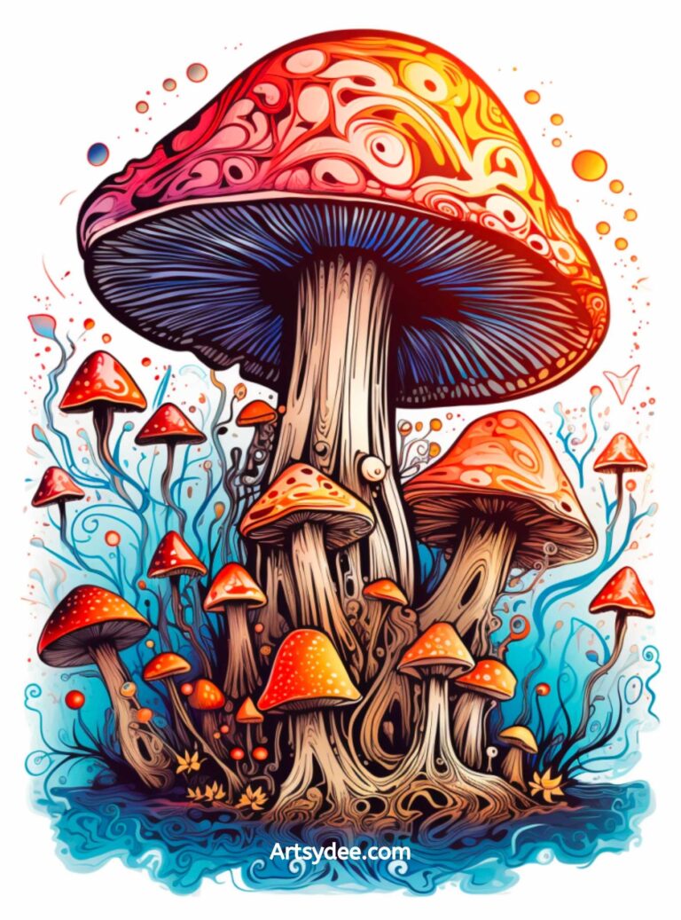 30+ Easy Mushroom Drawing Ideas For Your Sketchbook - Artsydee ...