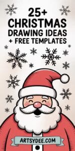 25+ Fun Christmas Drawing Ideas for the Whole Family +Free Drawing ...