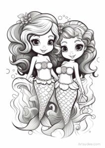 43 Mermaid Coloring Pages: Dive Into Magical Underwater Worlds ...