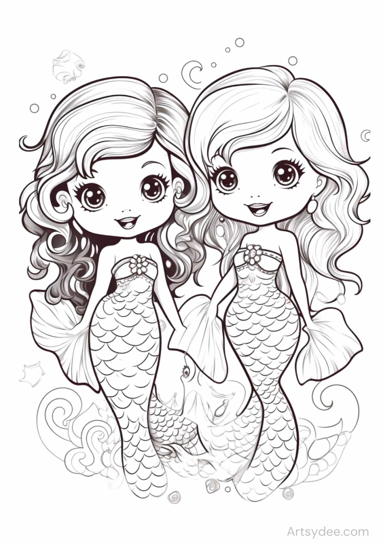 43 Mermaid Coloring Pages: Dive Into Magical Underwater Worlds ...