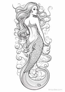 43 Mermaid Coloring Pages: Dive Into Magical Underwater Worlds ...