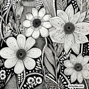 31 Zentangle Flowers For a Month Of Drawing Inspiration - Artsydee ...