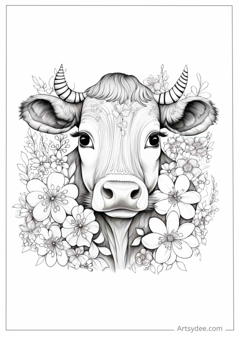 21+ Free Adorable Cow Coloring Pages for Moo-velous Fun! - Artsydee ...