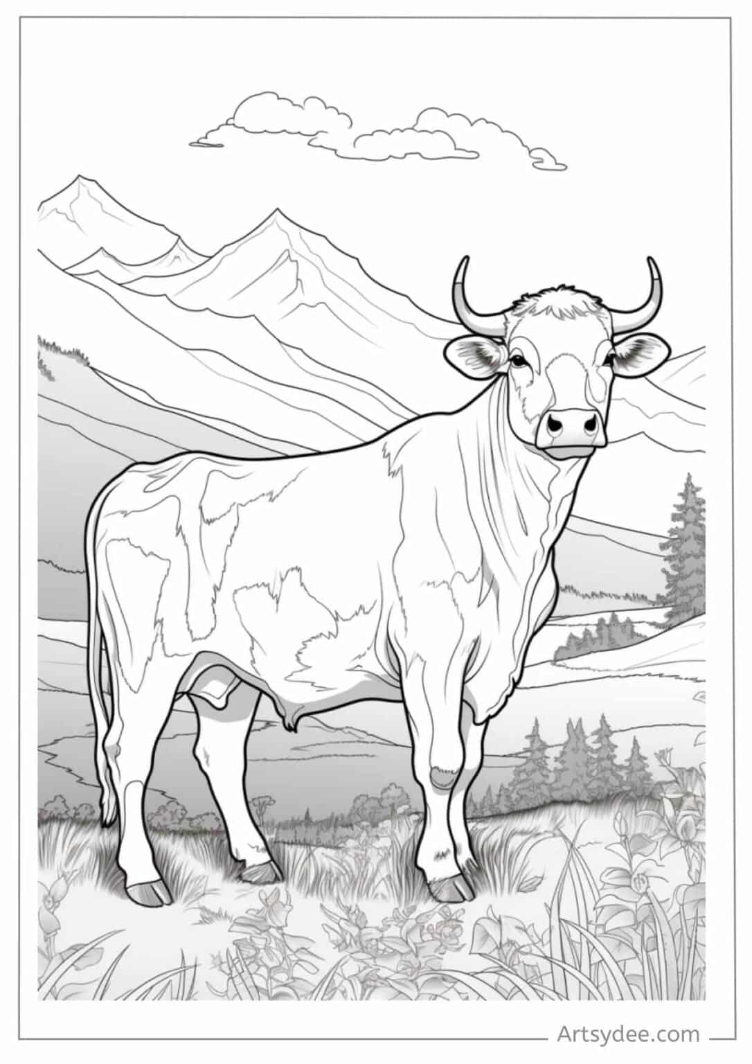 21+ Free Adorable Cow Coloring Pages for Moo-velous Fun! - Artsydee ...