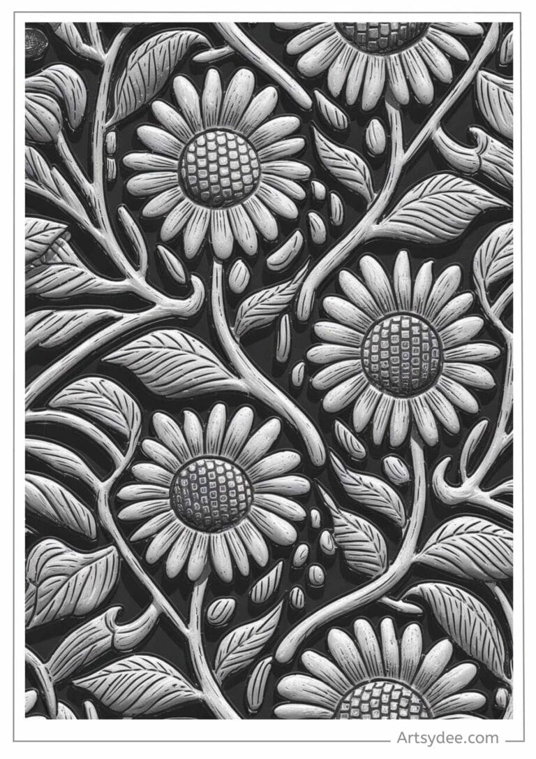 20+ Free Sunflower Printables: Patterns, Templates & Stencils for ...