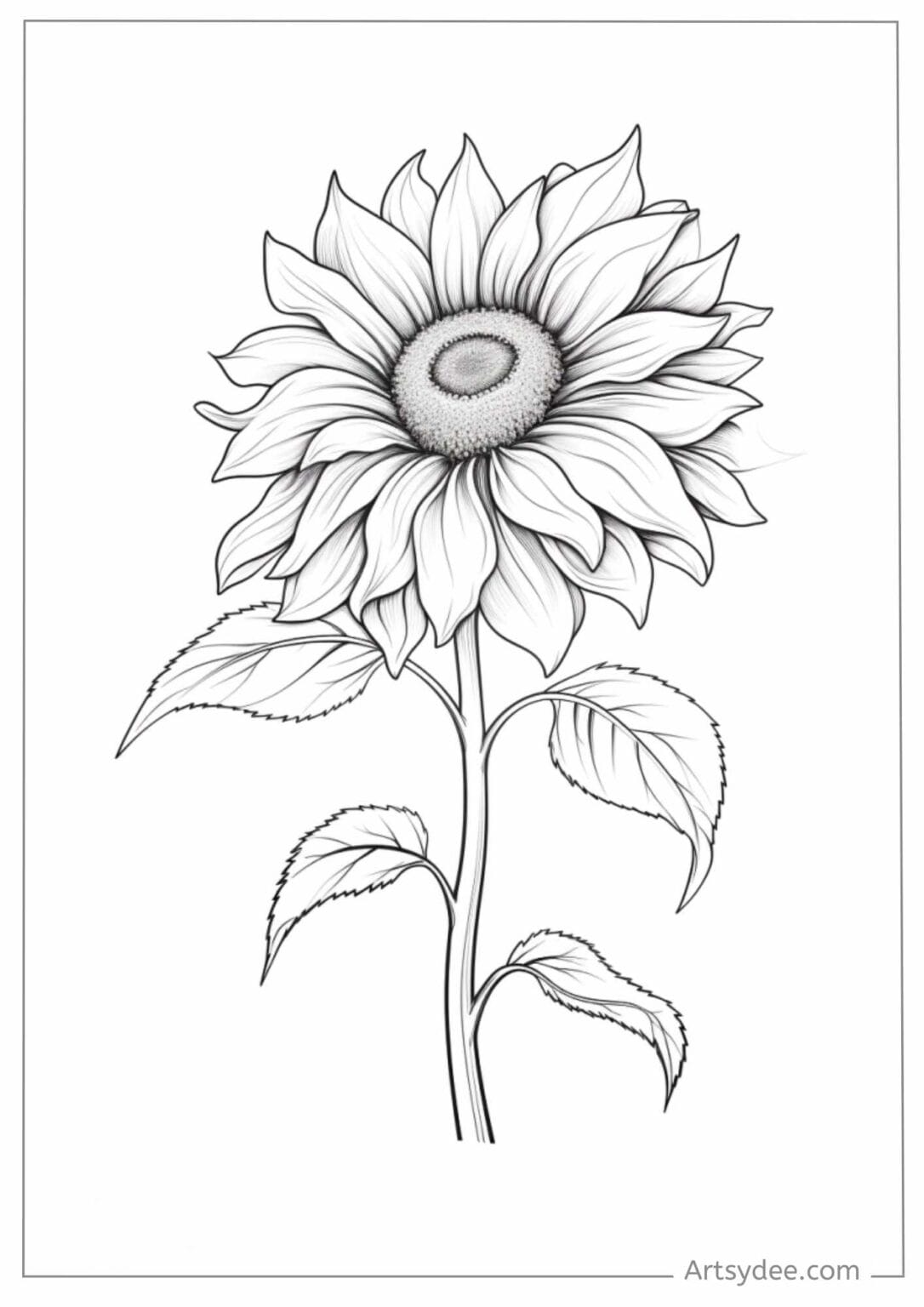 20+ Free Sunflower Printables: Patterns, Templates & Stencils for ...