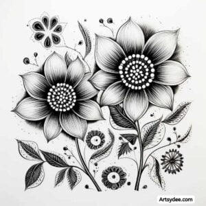 31 Zentangle Flowers For a Month Of Drawing Inspiration - Artsydee ...