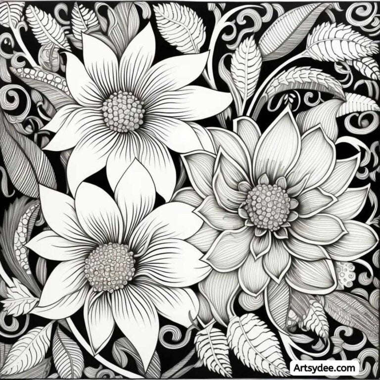 31 Zentangle Flowers For a Month Of Drawing Inspiration - Artsydee ...
