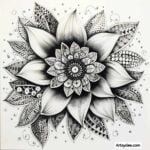 31 Zentangle Flowers For a Month Of Drawing Inspiration - Artsydee ...