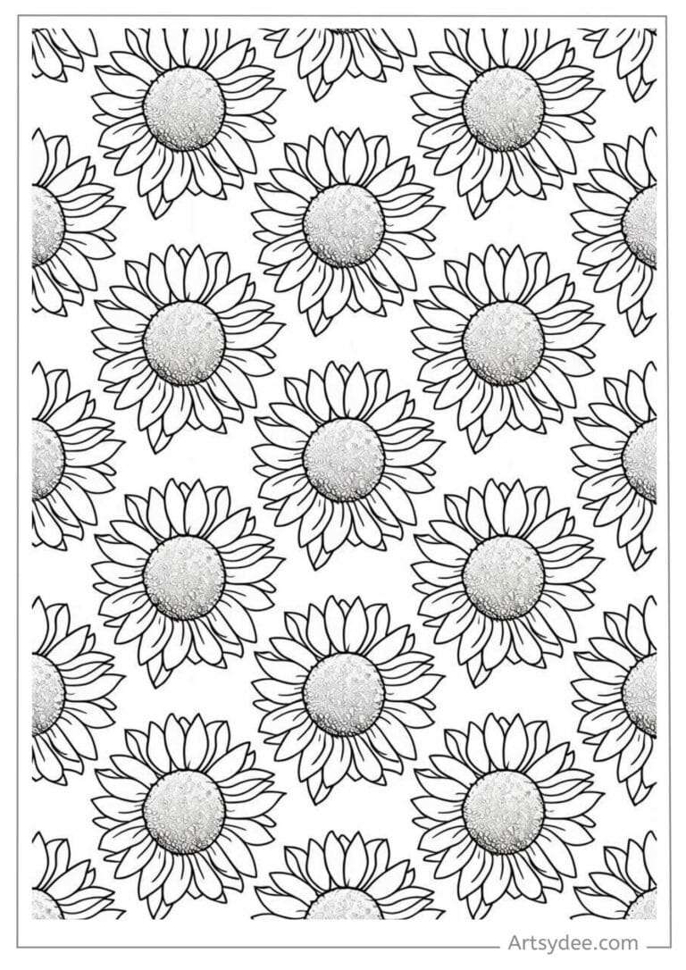 20+ Free Sunflower Printables: Patterns, Templates & Stencils for ...