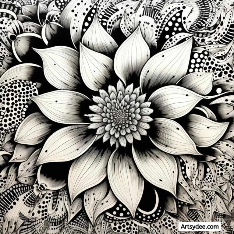 31 Zentangle Flowers For a Month Of Drawing Inspiration - Artsydee ...