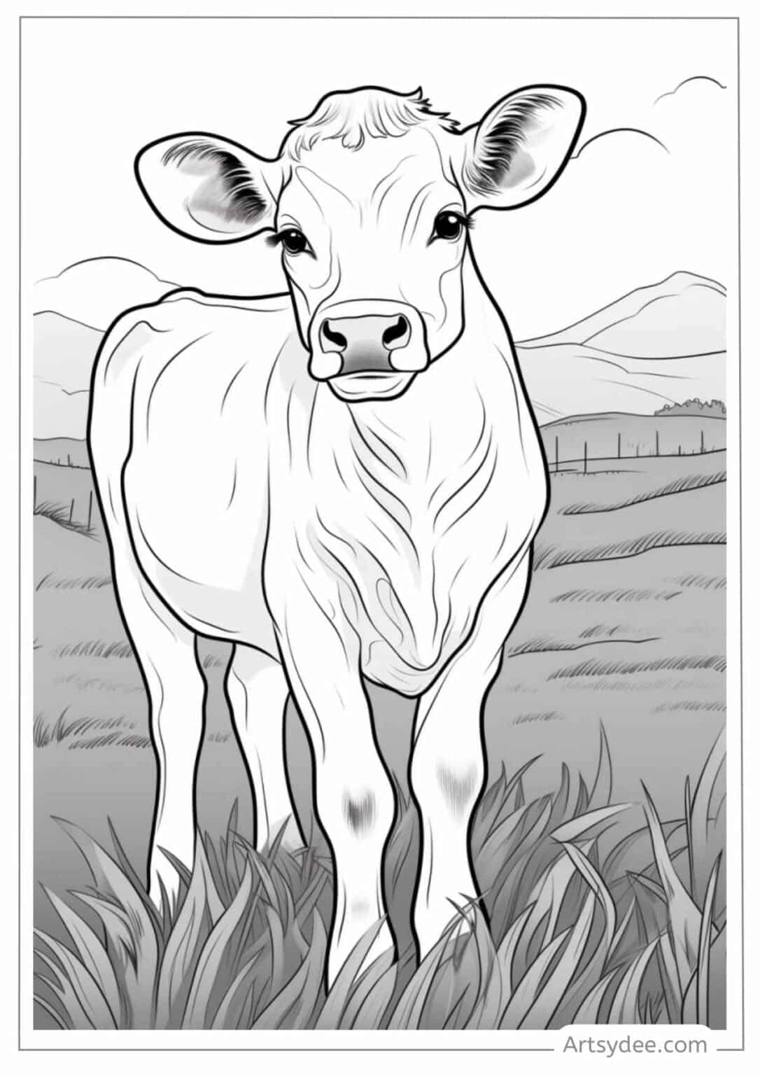 21+ Free Adorable Cow Coloring Pages for Moo-velous Fun! - Artsydee ...