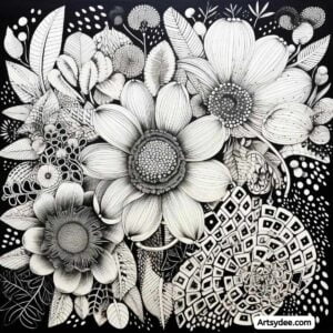 31 Zentangle Flowers For a Month Of Drawing Inspiration - Artsydee ...