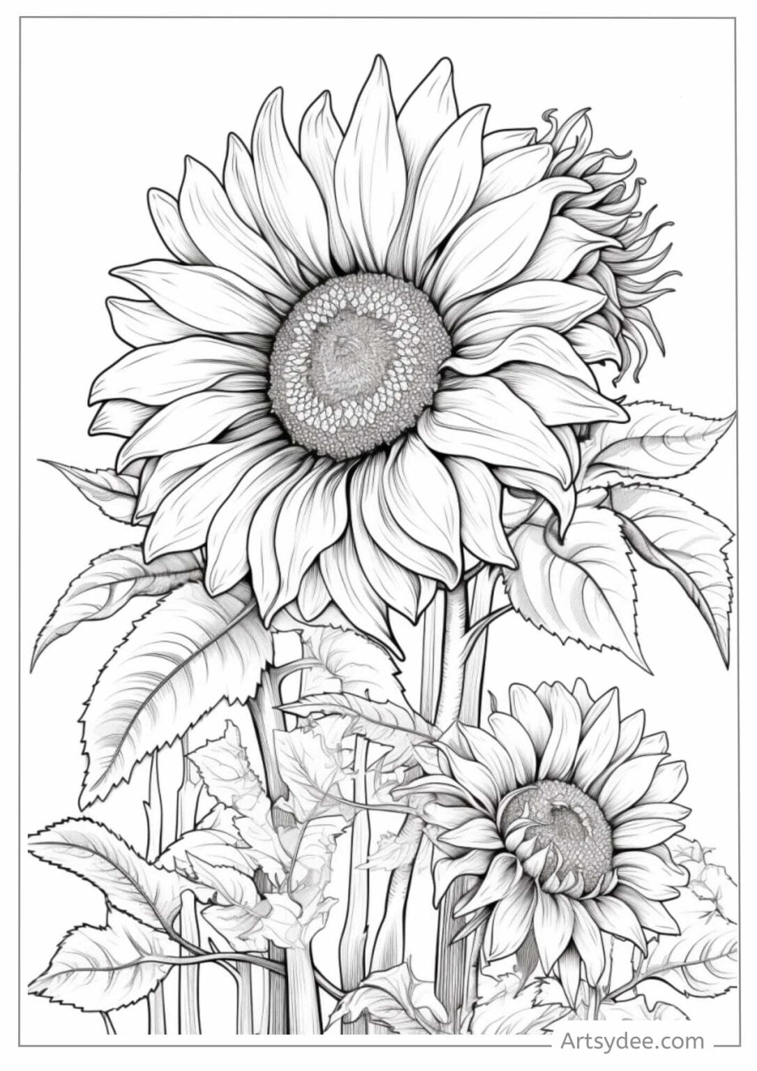 20+ Free Sunflower Printables: Patterns, Templates & Stencils for ...