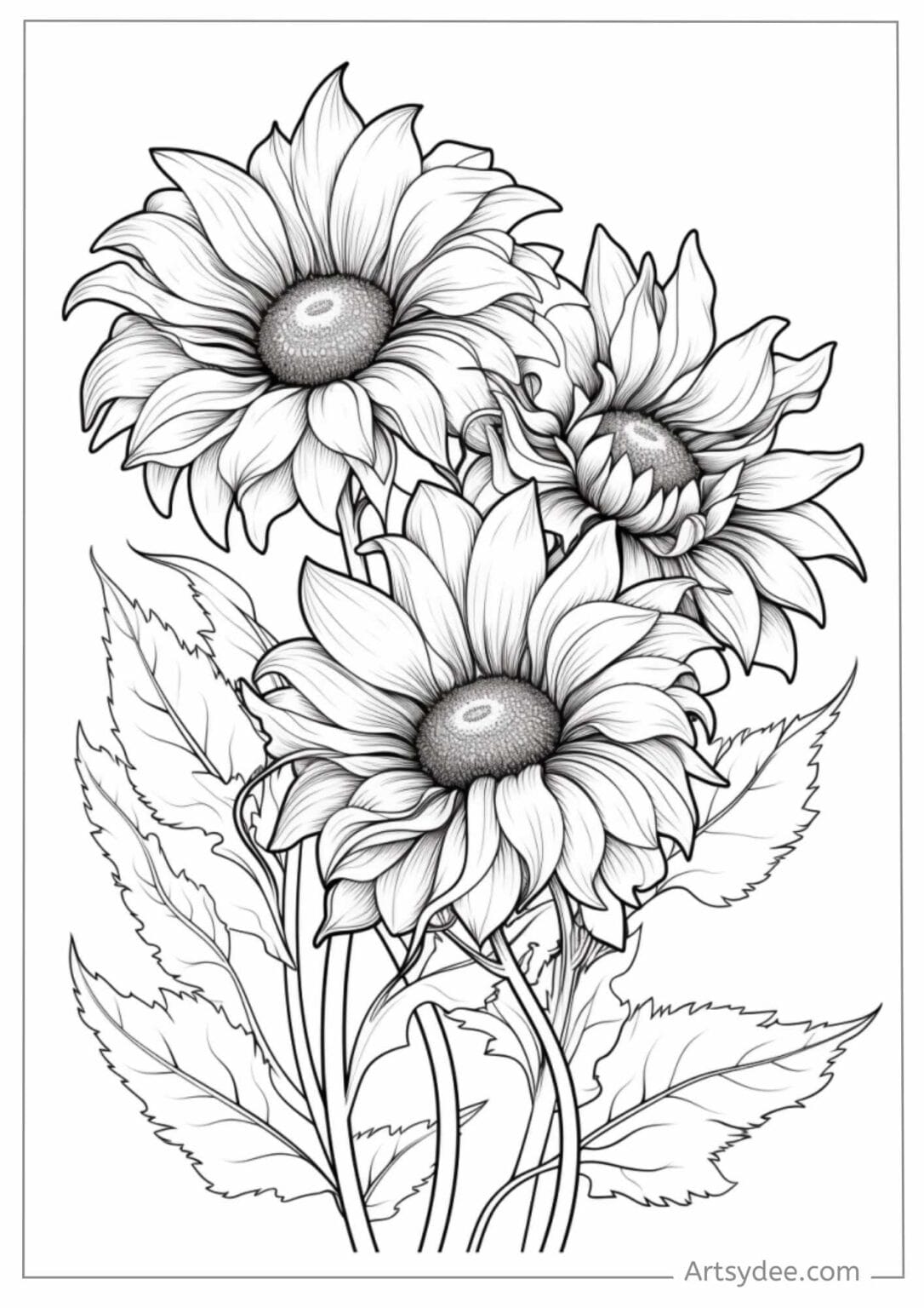 20+ Free Sunflower Printables: Patterns, Templates & Stencils for ...