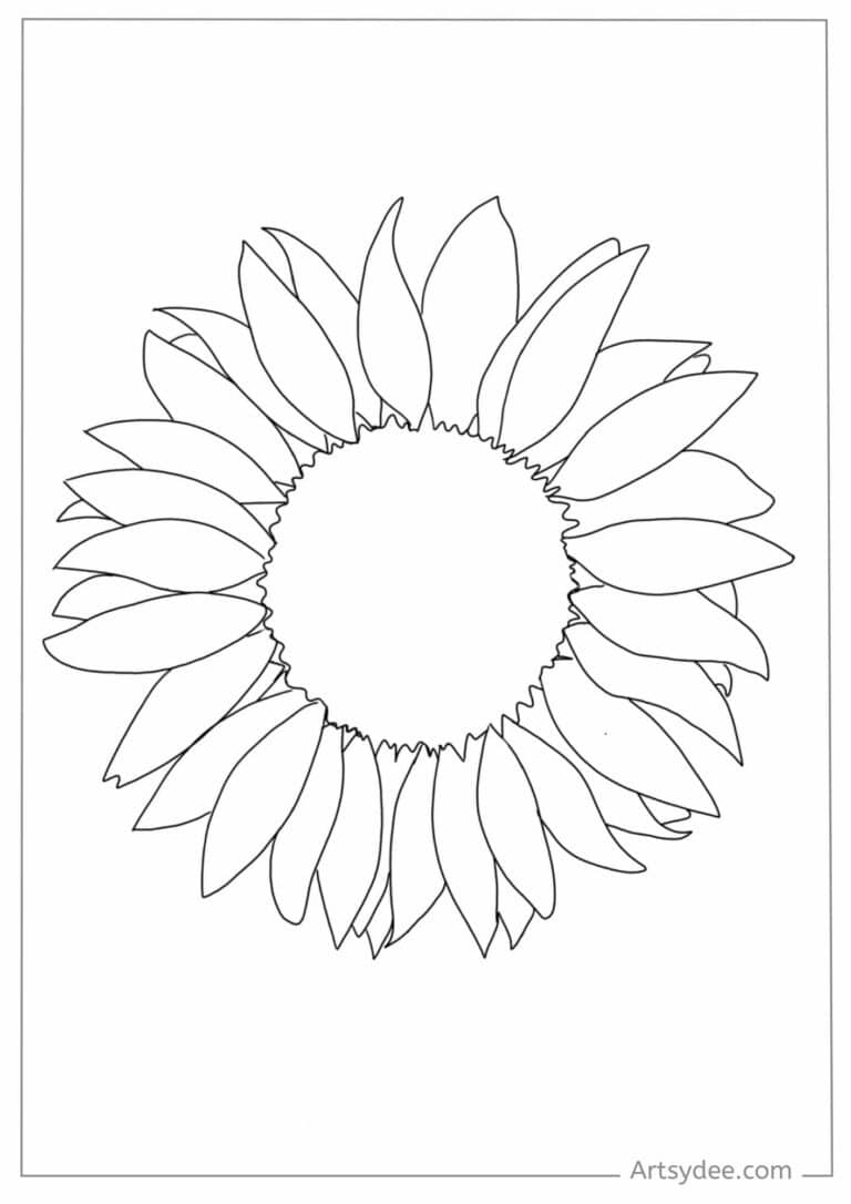 20+ Free Sunflower Printables: Patterns, Templates & Stencils for ...
