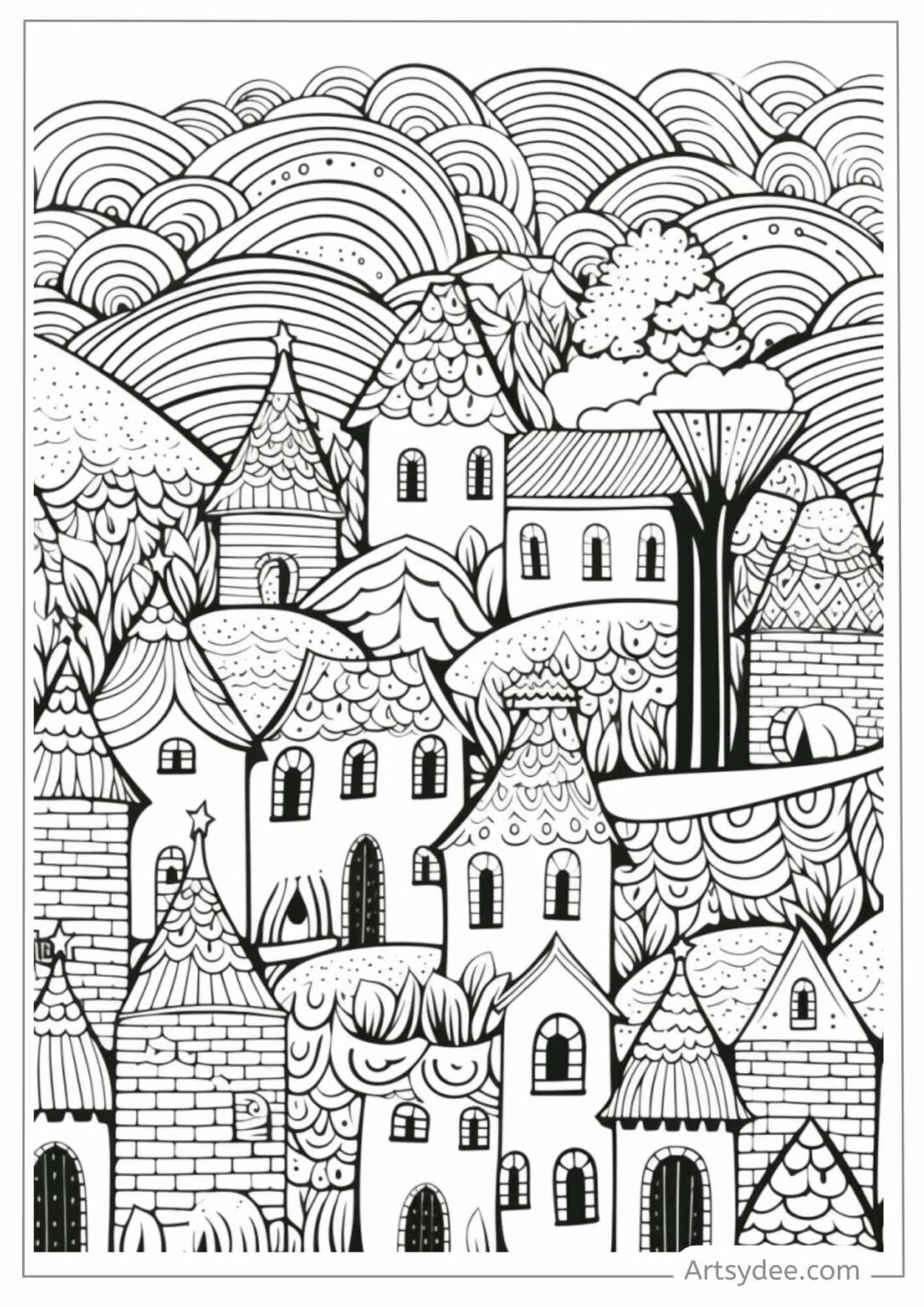 35+ FREE Zentangle Coloring Pages: Relaxing Art Therapy for All Ages ...