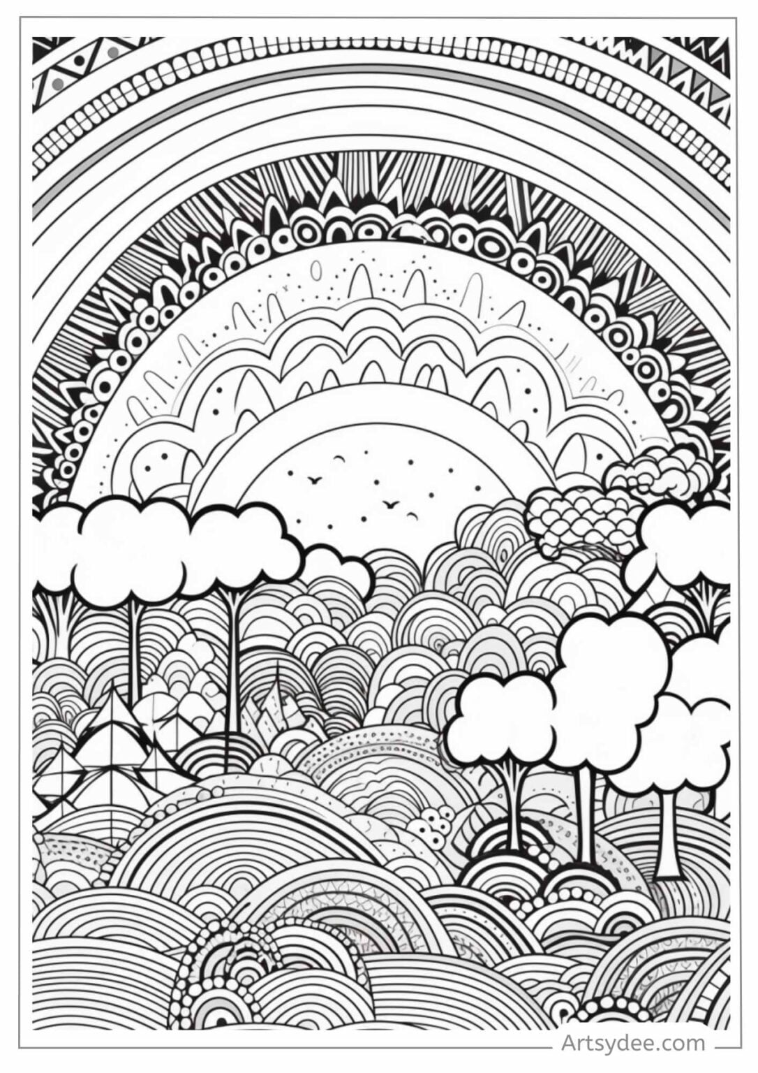 35+ FREE Zentangle Coloring Pages: Relaxing Art Therapy for All Ages ...
