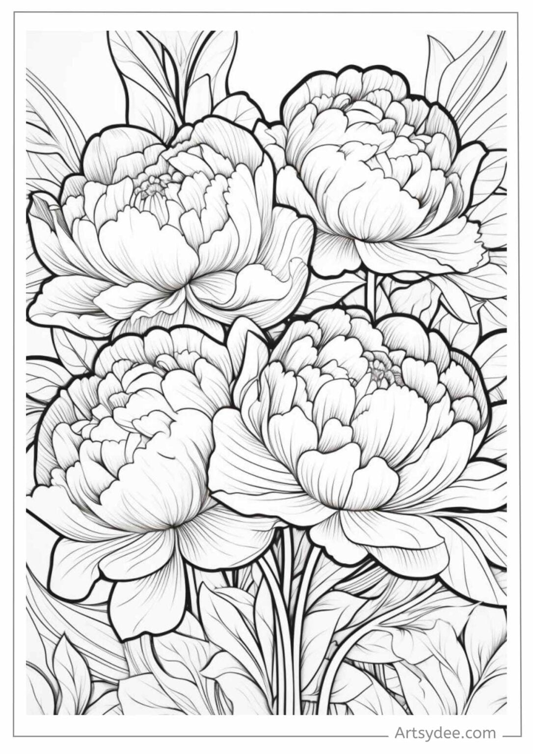 Blossom Your Creativity: 60+ Free Flower Coloring Pages to Inspire Your ...