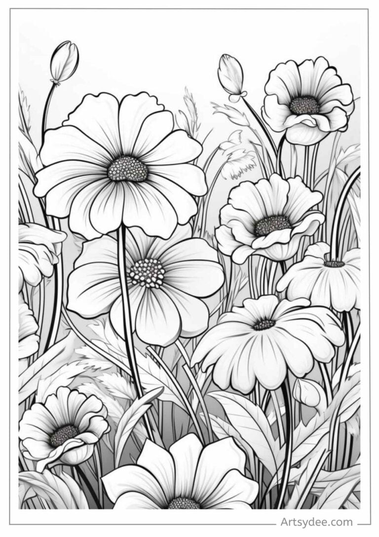 Blossom Your Creativity: 60+ Free Flower Coloring Pages to Inspire Your ...