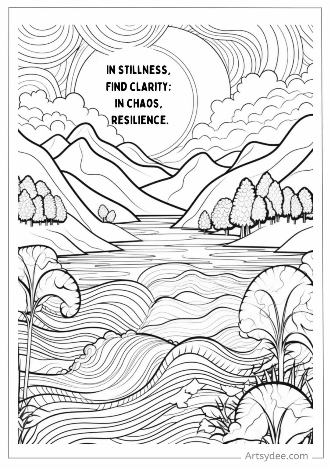 24 FREE Coloring Pages for Mental Health: Relax & Recharge - Artsydee ...