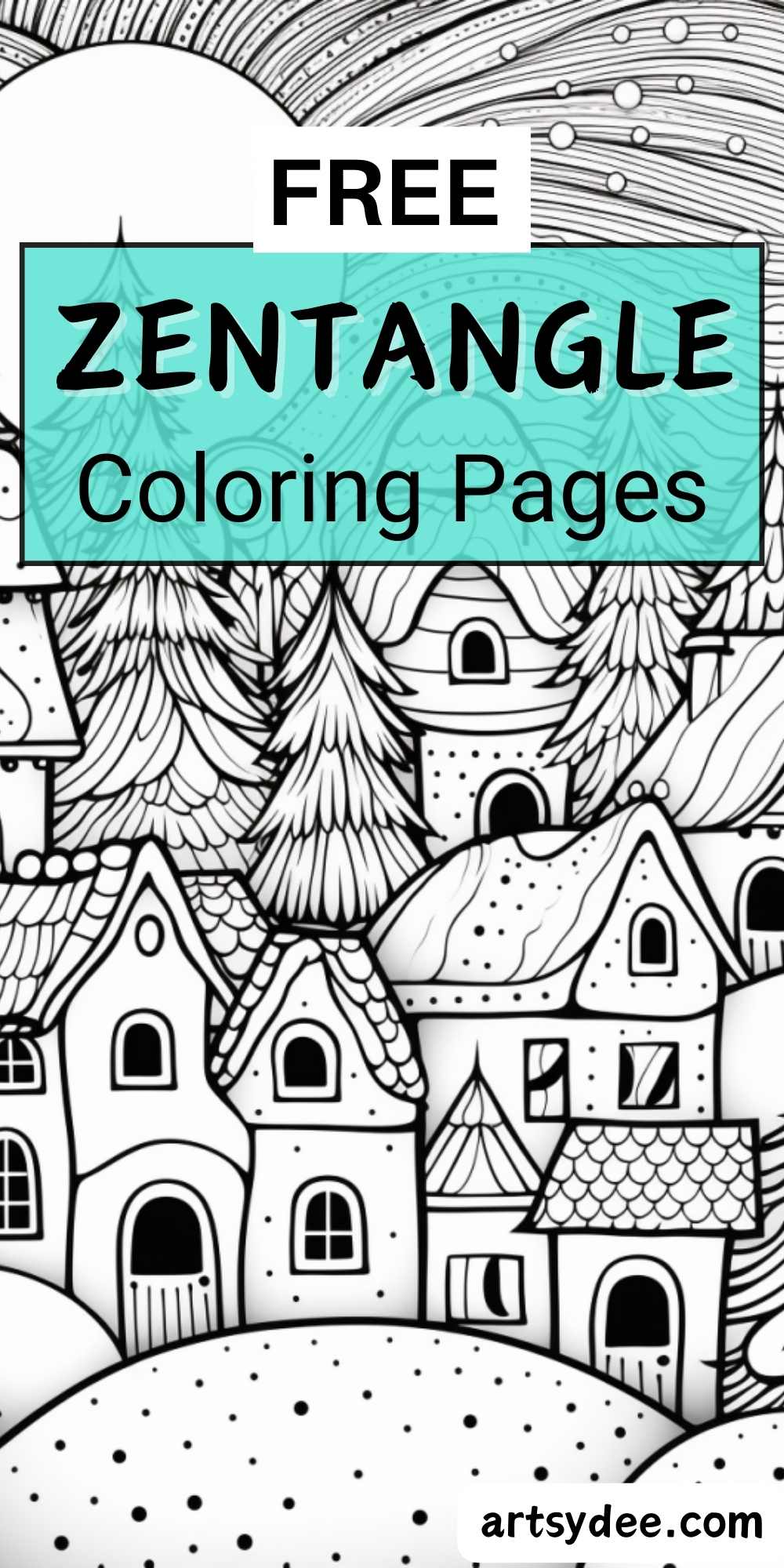 35+ FREE Zentangle Coloring Pages: Relaxing Art Therapy for All Ages ...