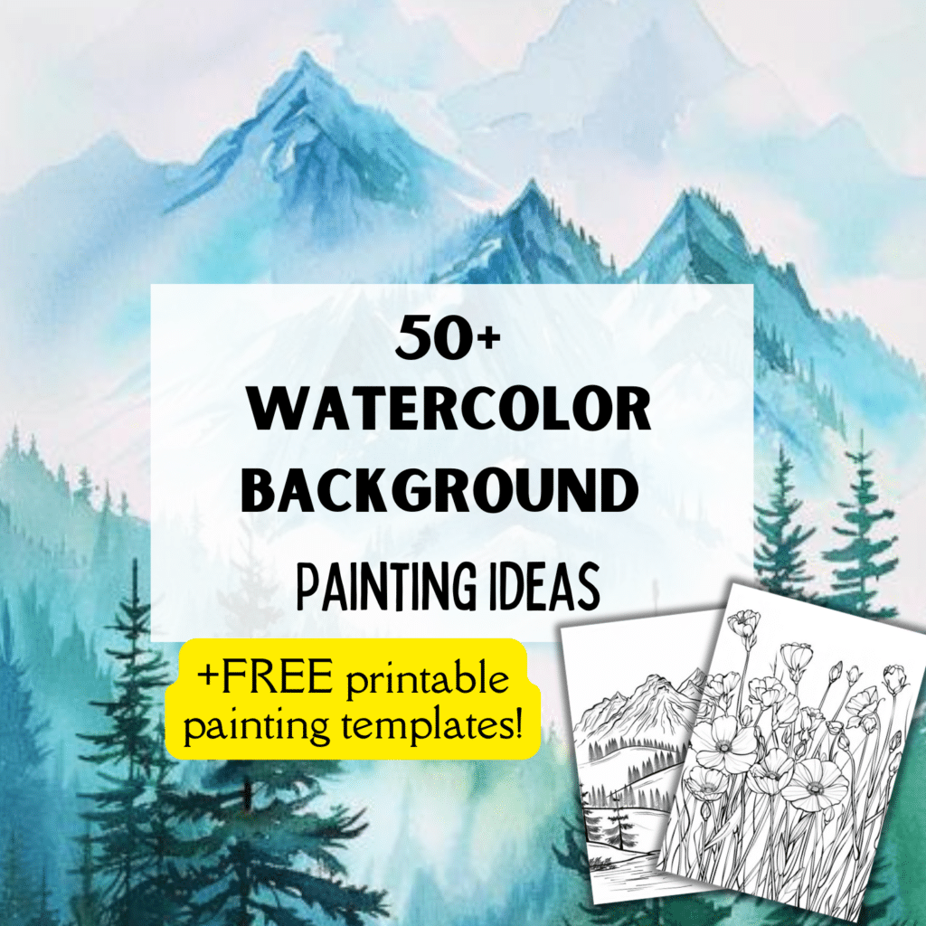 50+ Beautiful Watercolor Backgrounds Painting Ideas (+ FREE Painting ...