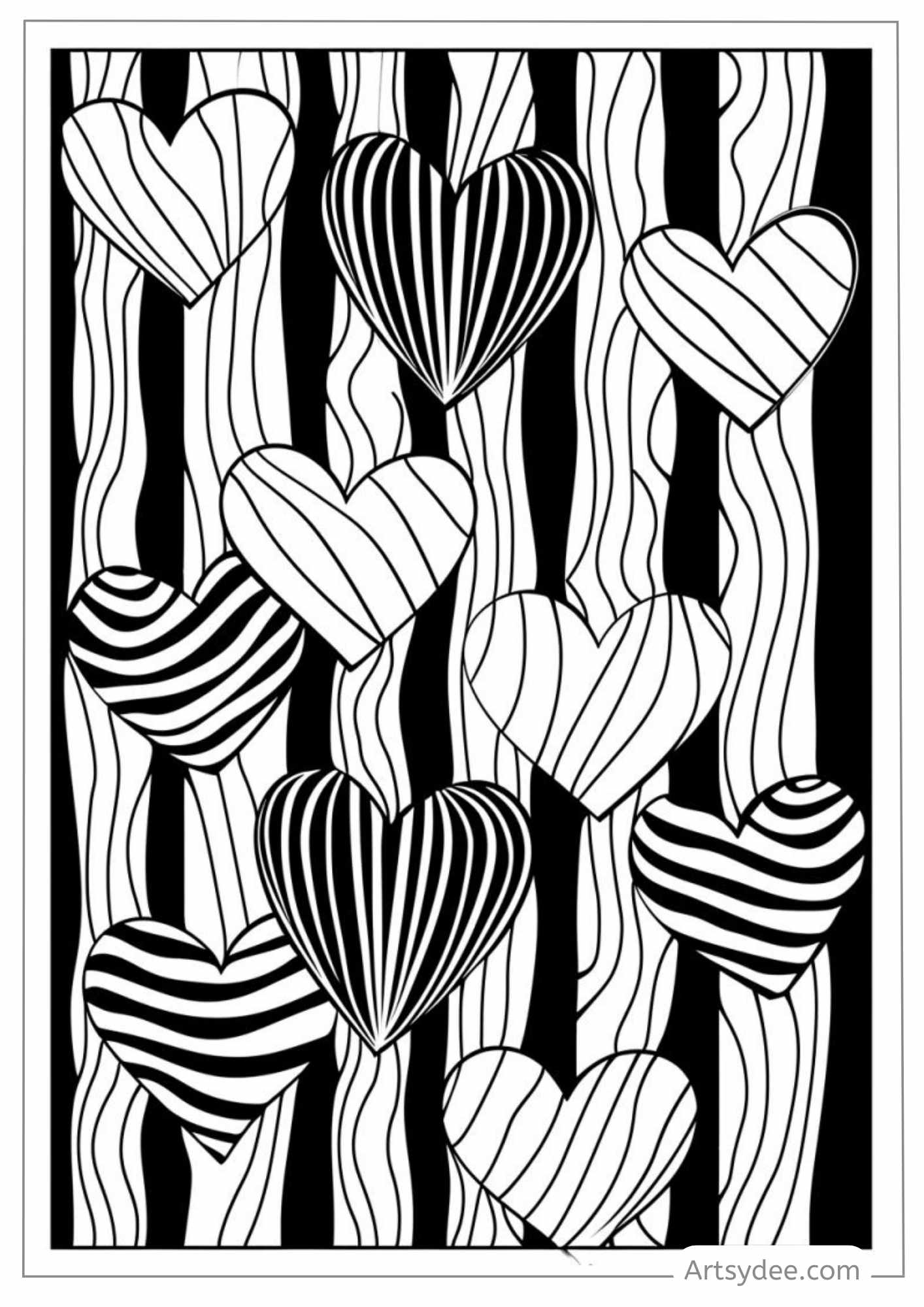 Embrace the Art of Love with 17 Free Printable Heart Coloring Pages ...