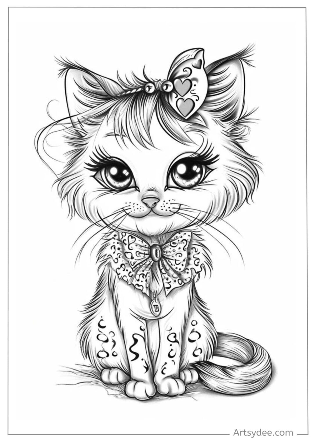 37 Charming Kitten Coloring Pages (free printables) - Artsydee ...
