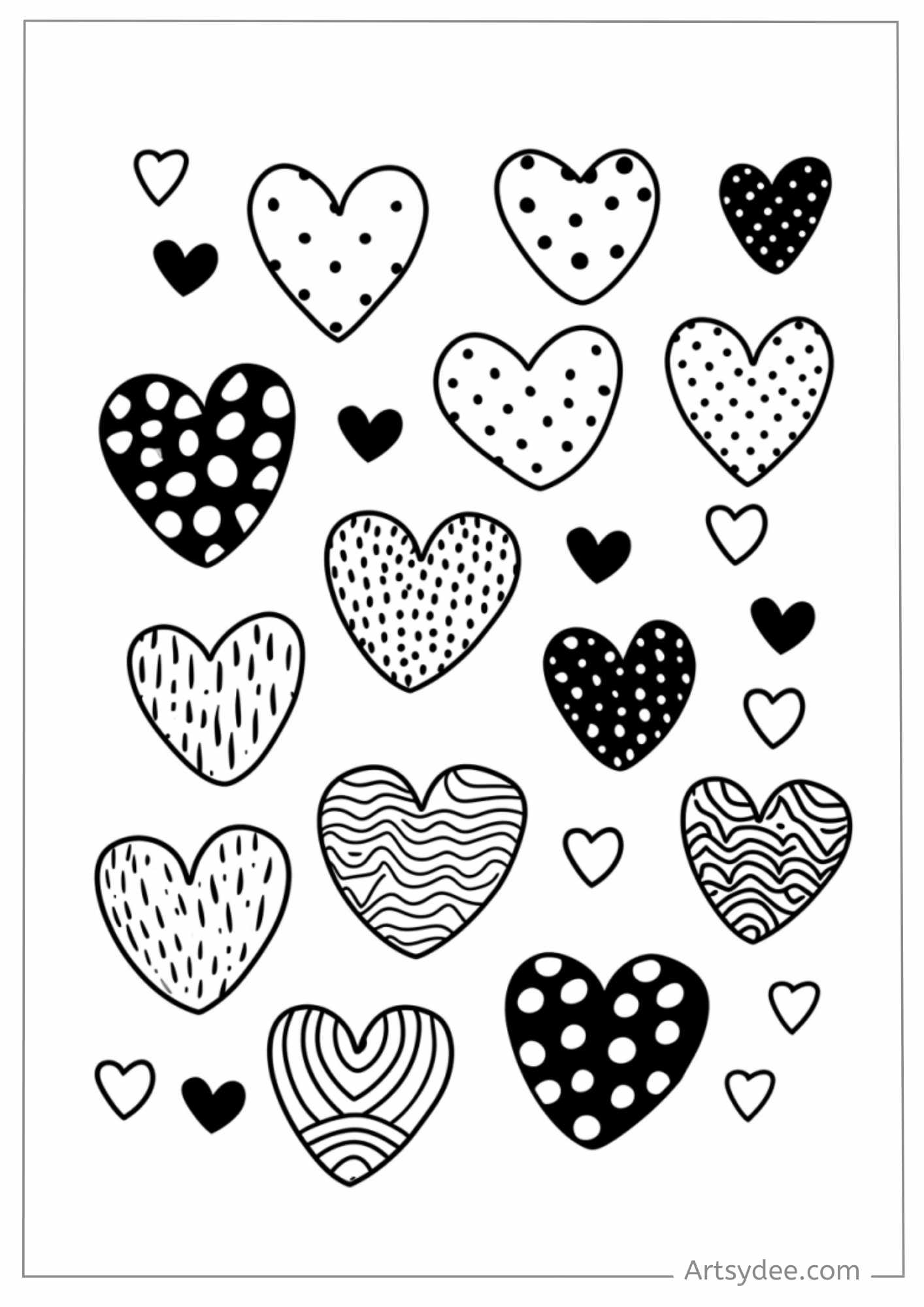 Embrace the Art of Love with 17 Free Printable Heart Coloring Pages ...