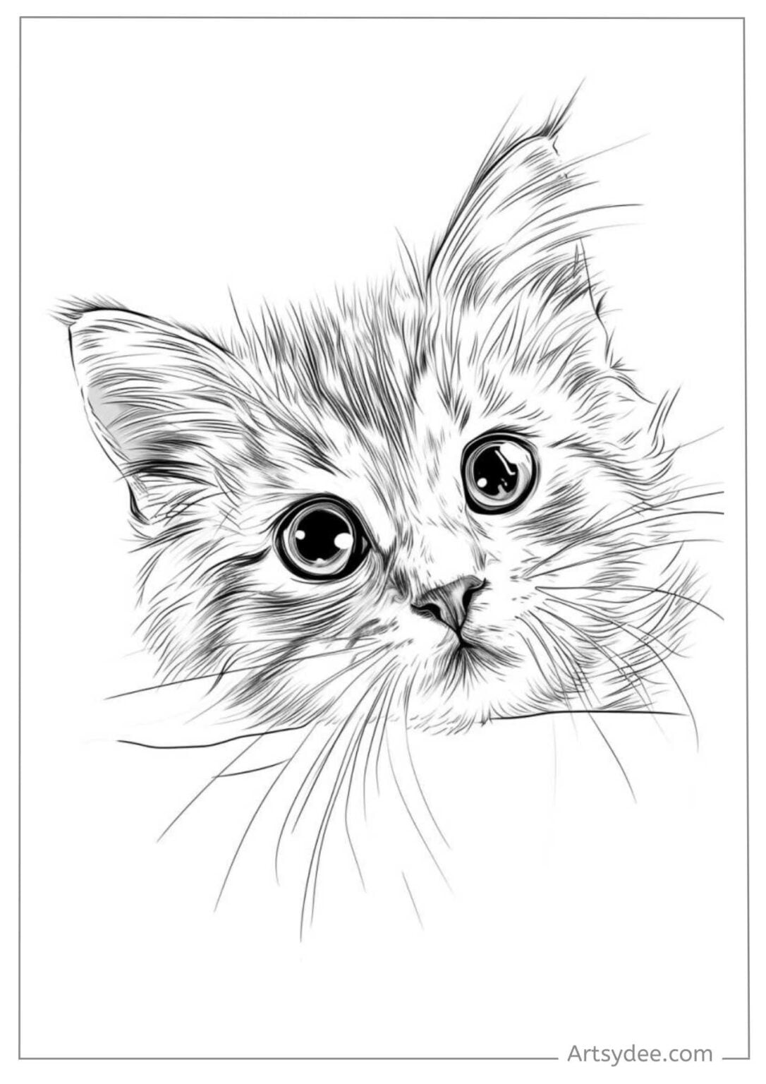 37 Charming Kitten Coloring Pages (free printables) - Artsydee ...