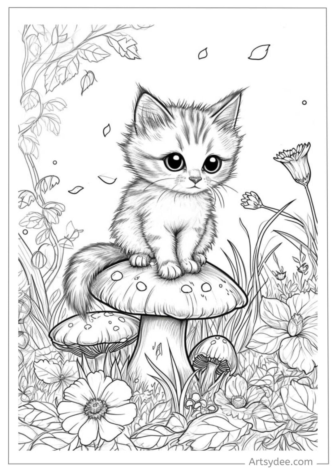 37 Charming Kitten Coloring Pages (free printables) - Artsydee ...