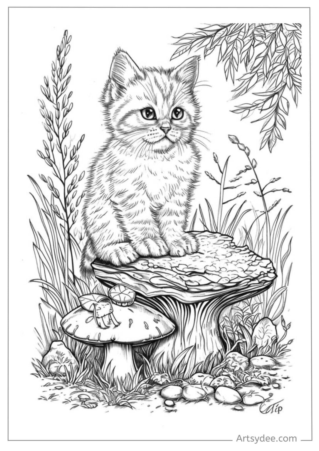 37 Charming Kitten Coloring Pages (free printables) - Artsydee ...