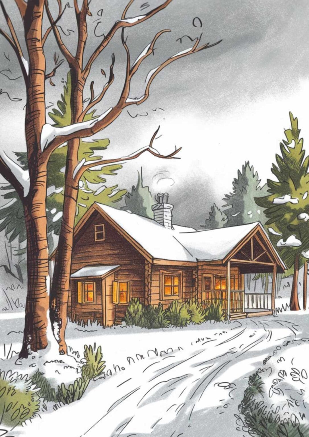 70+ Winter Drawing Ideas – Cozy & Simple Winter Drawings to Try ...
