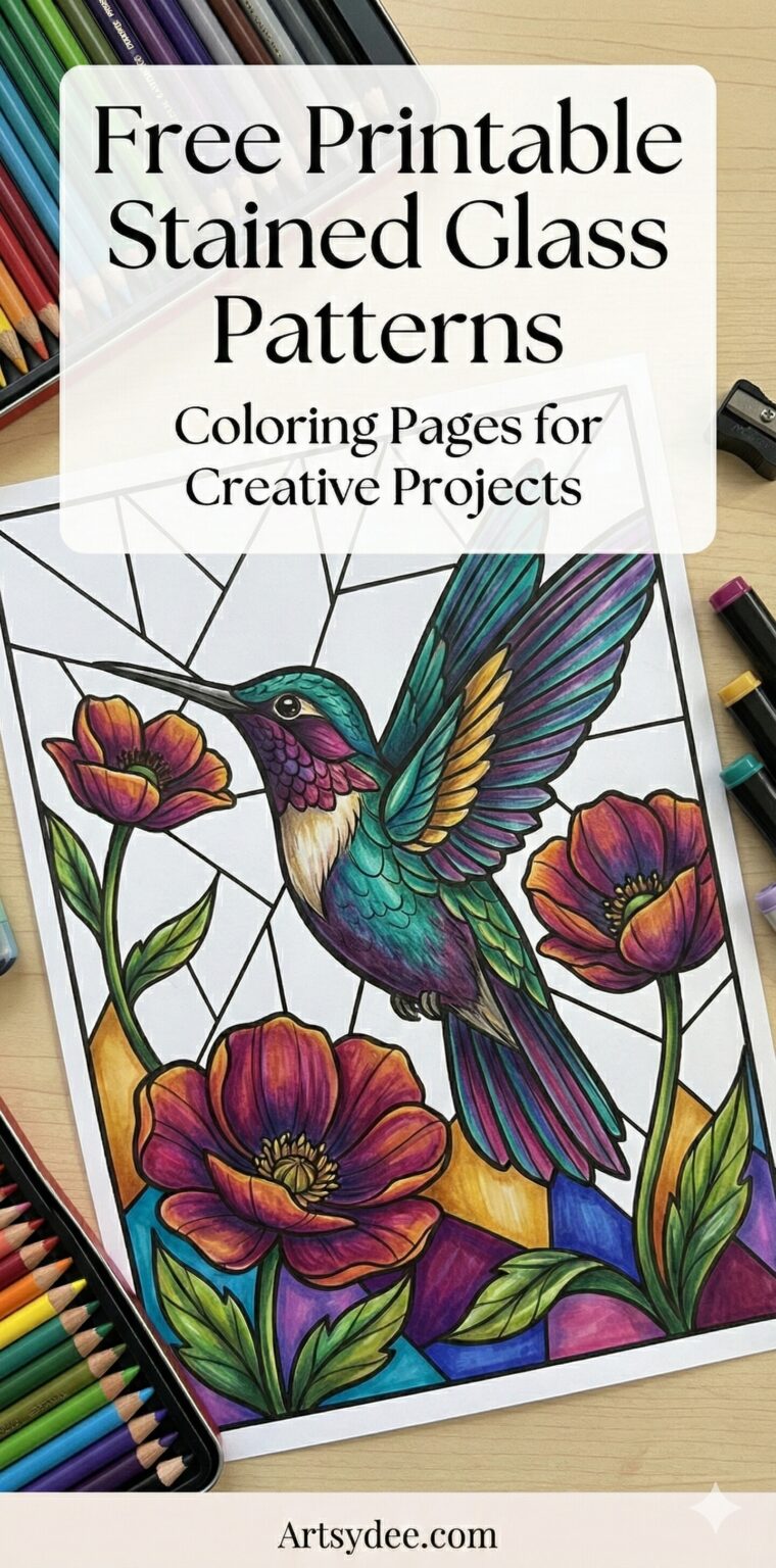40+ Free Printable Stained Glass Patterns: Beautiful Designs for Your ...