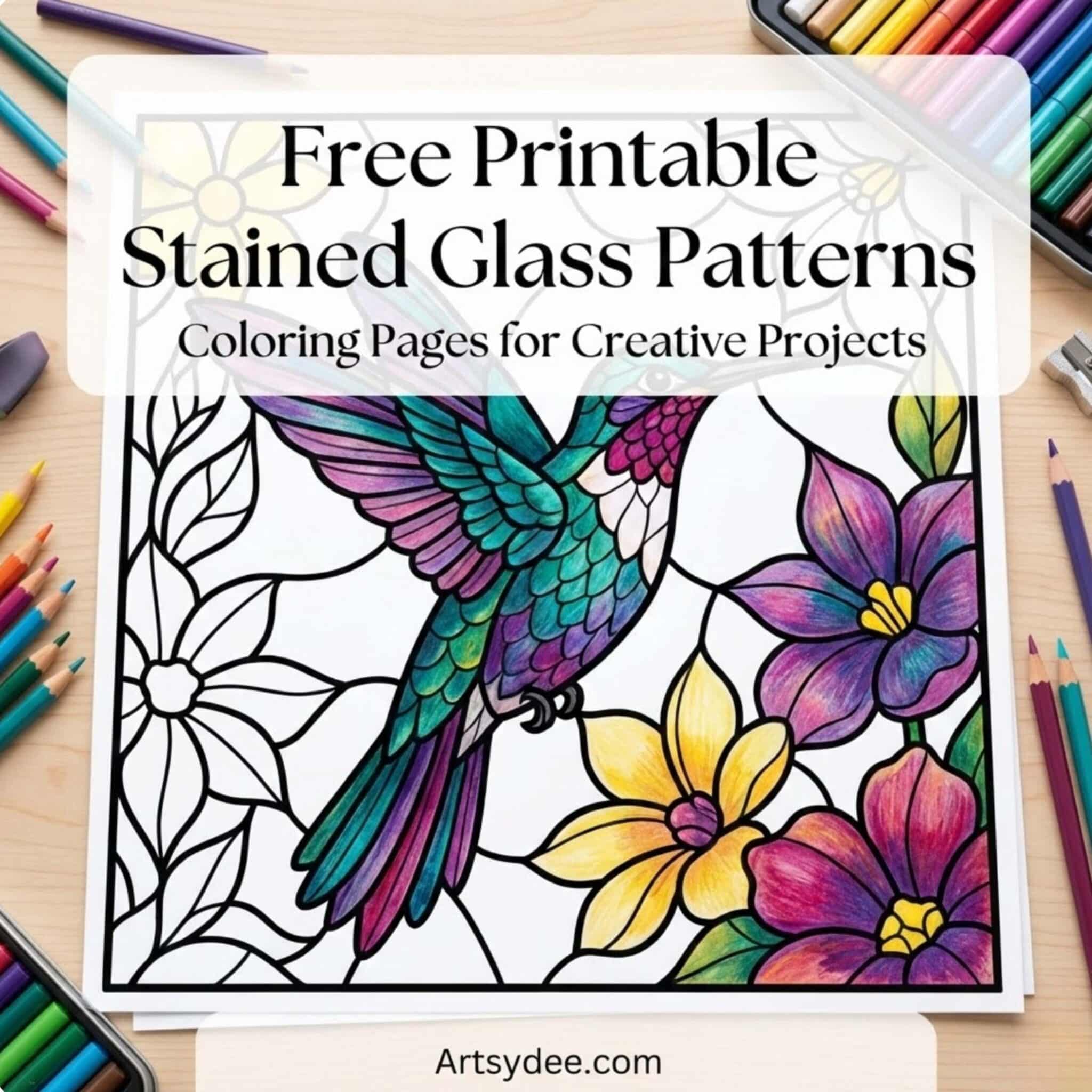 40+ Free Printable Stained Glass Patterns: Beautiful Designs for Your ...