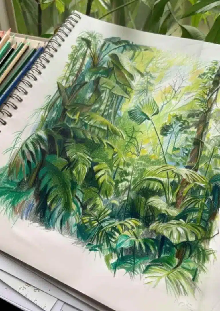 50+ Color Pencil Drawing Ideas + Free Printable Drawing Guides ...